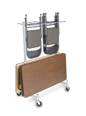 Hand Trucks R Us - Hanging Folded Chair Storage Trucks - Item: 915-Ray