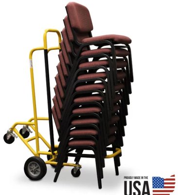 Hand Trucks R Us - American Cart Stackable Chair Cart – 5 wheel - Item ...