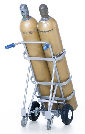 Hand Trucks R Us - Dutro 4-Wheel Cylinder Hand Trucks - Item: D-4WS-CYKO